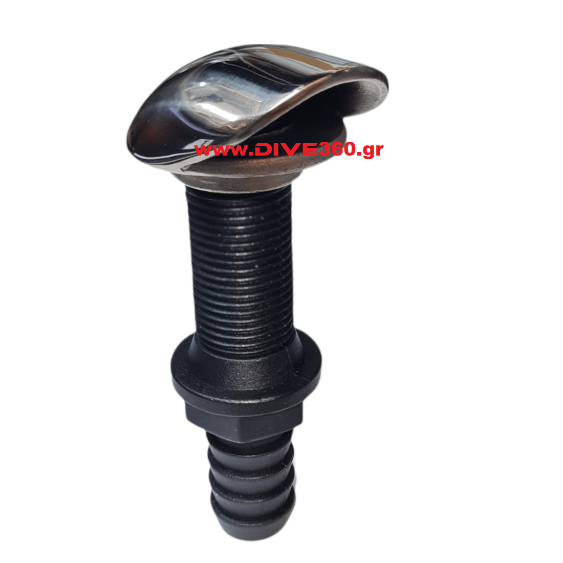 TH Marine – Υδροροή Εξαγωγής Πλαστική & Inox Ø19mm – Dive360.gr